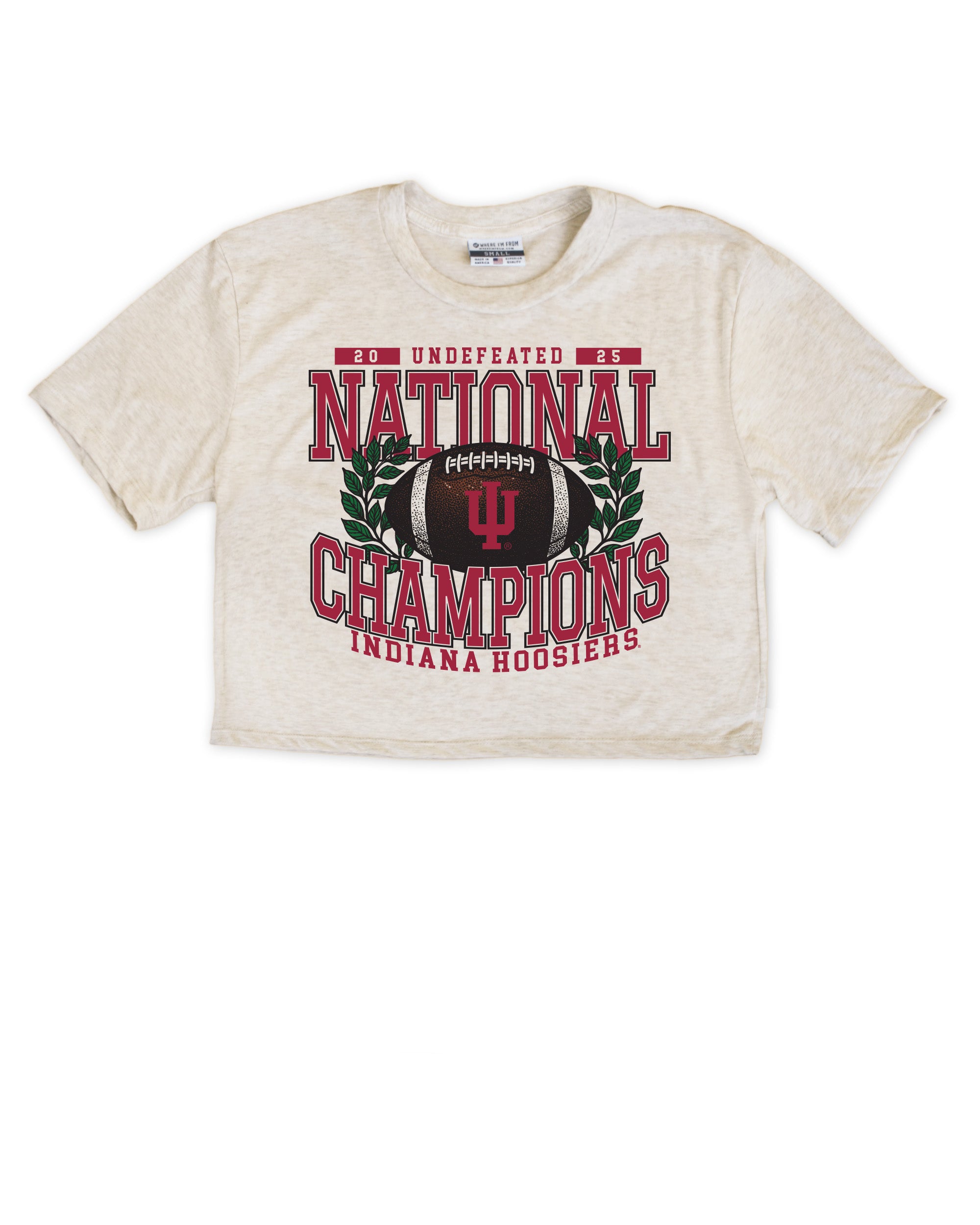 IU National Champions Cropped Tee | Where I'm From