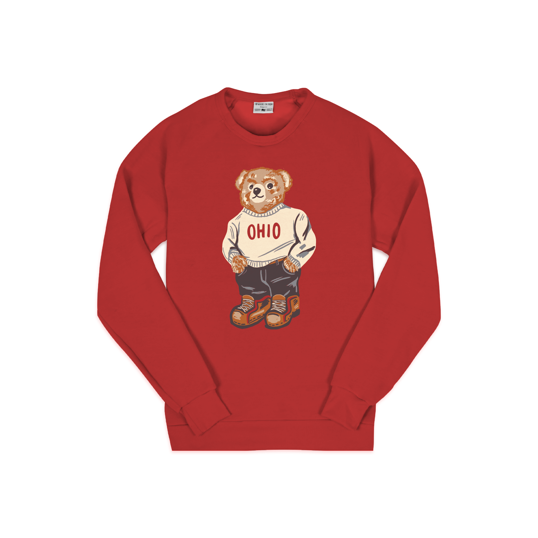 Ohio Sweater Bear Crew Sweatshirt – Where I'm From
